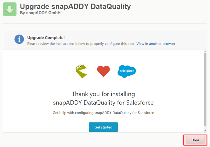 How to integrate snapADDY DataQuality in Salesforce